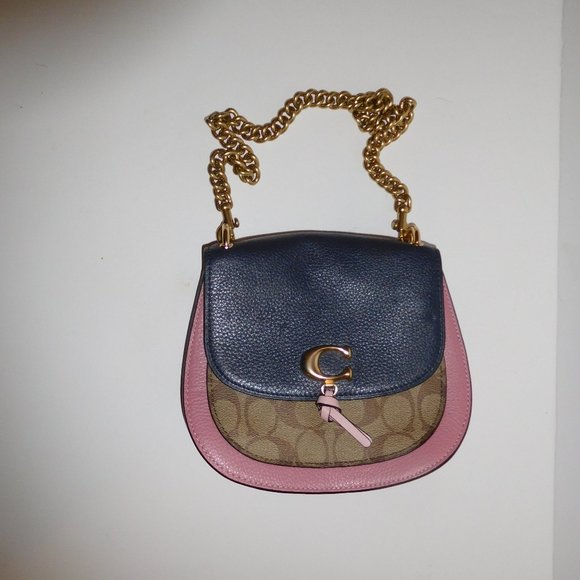 Coach | Bags | Coach Remi 236 Saddle Bag In Colorblock Signature Canvas ...